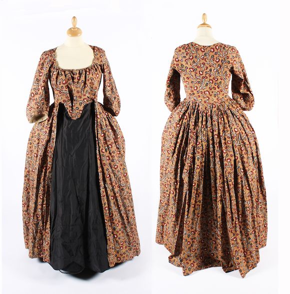 Bonhams : A late 18th century printed cotton open robe