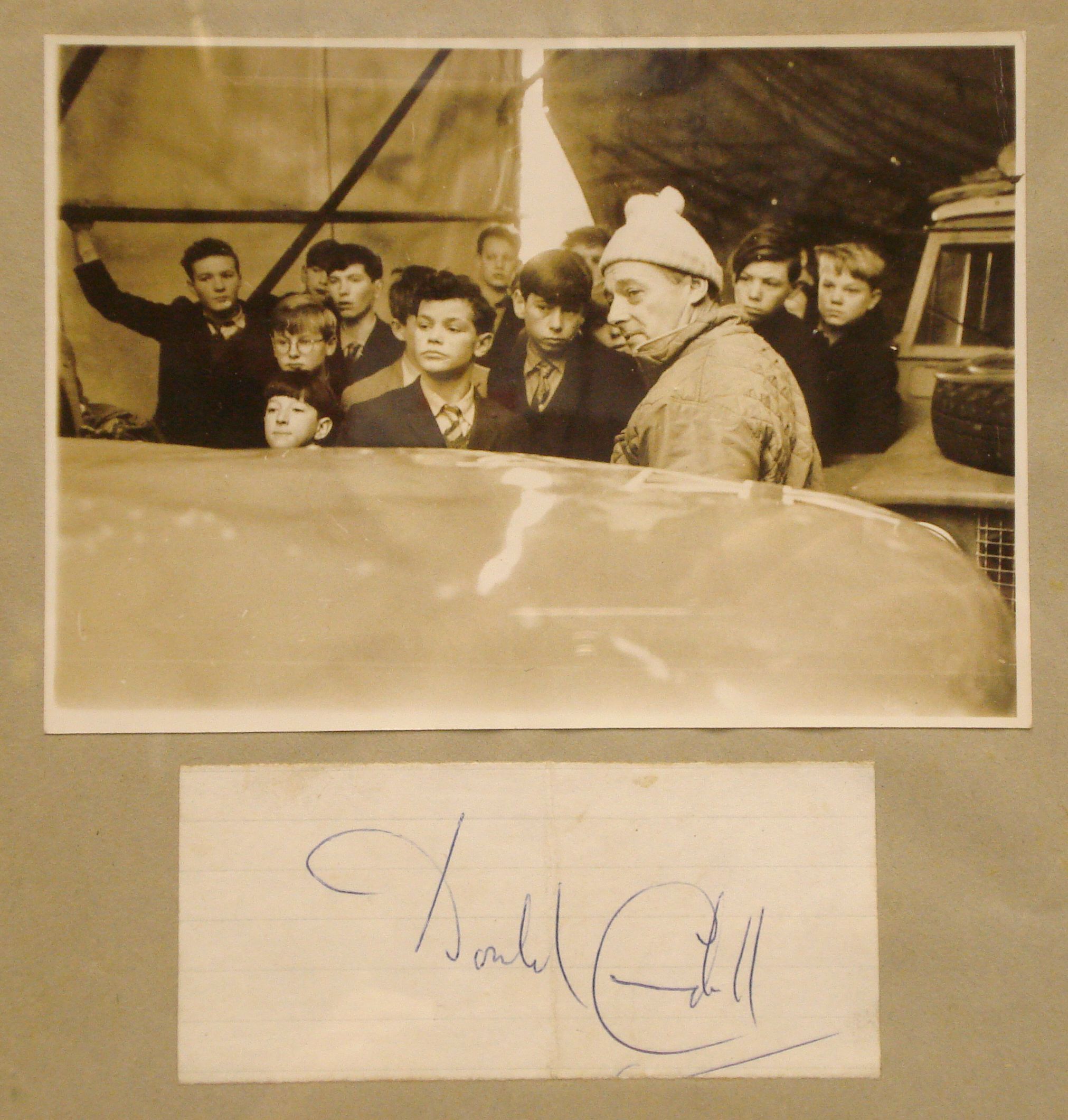 Bonhams Cars : A signature and photograph of Donald Campbell,