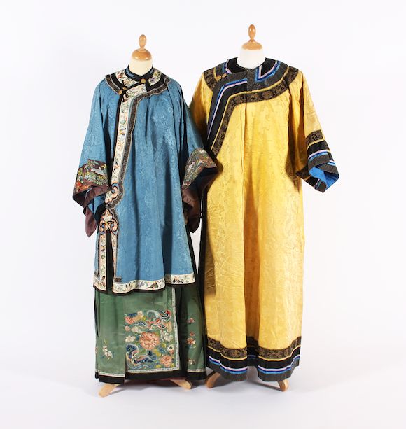 Bonhams : Two Chinese robes and a skirt