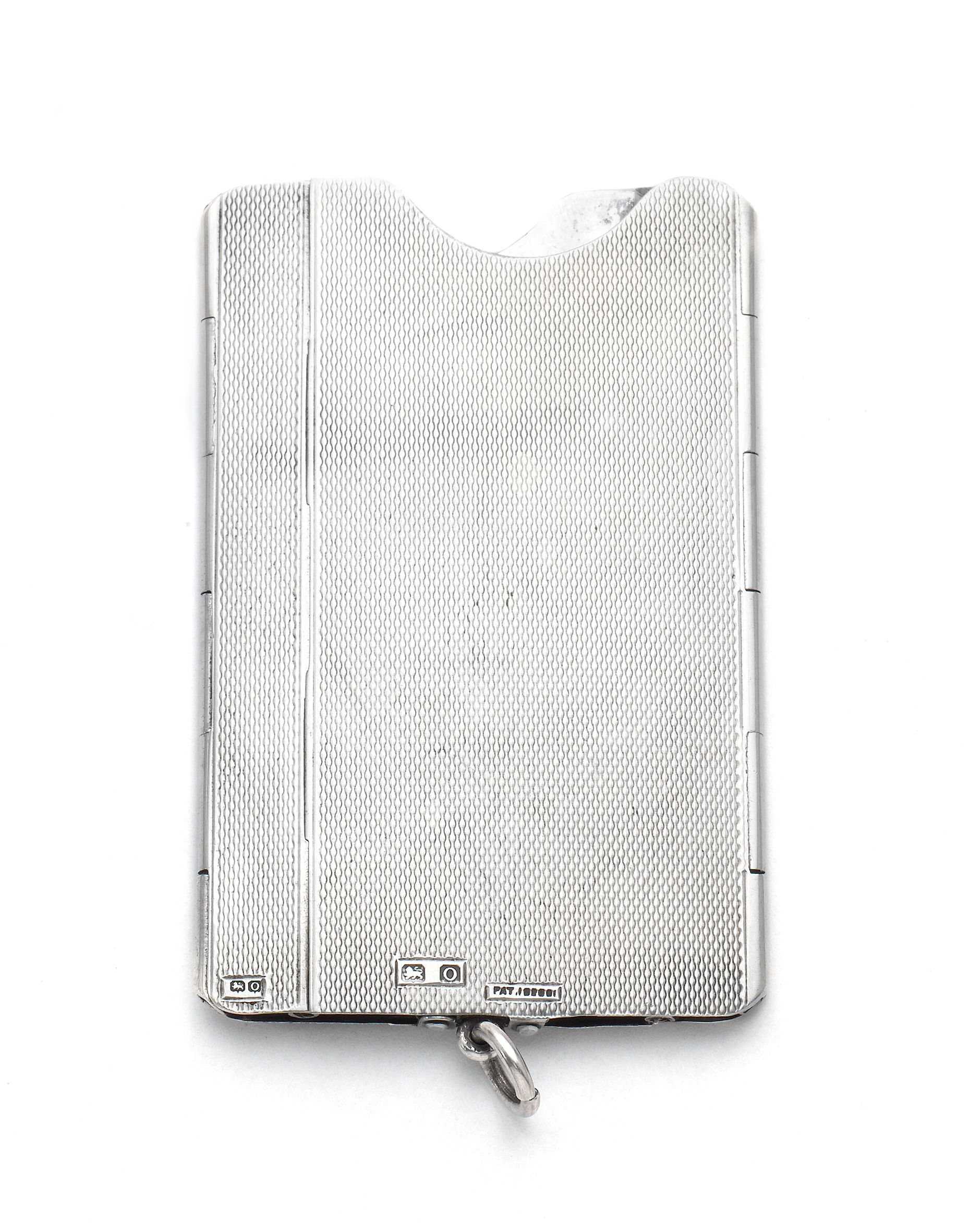 Bonhams : A patented silver card holder, by Deakin & Francis ...