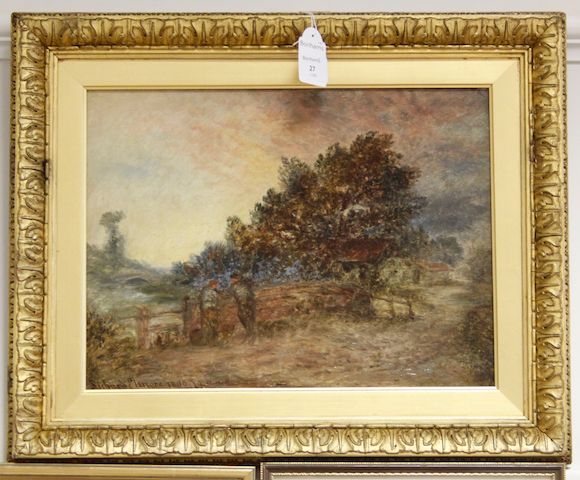 Bonhams : Richard Elmore (British, active 1882-1886), A summer's evening