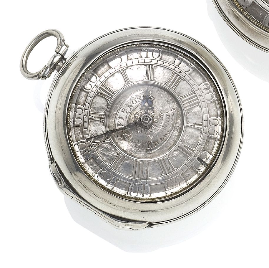 Bonhams : Thomas Vernon. A mid 18th century silver pair case pocket ...
