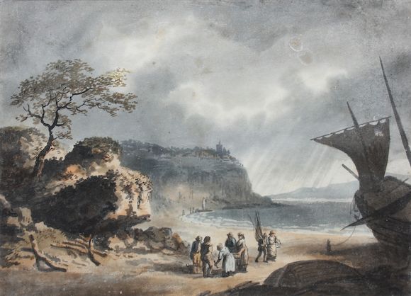 Bonhams : Joseph Barber (British, 1757-1811) 21 x 27cm