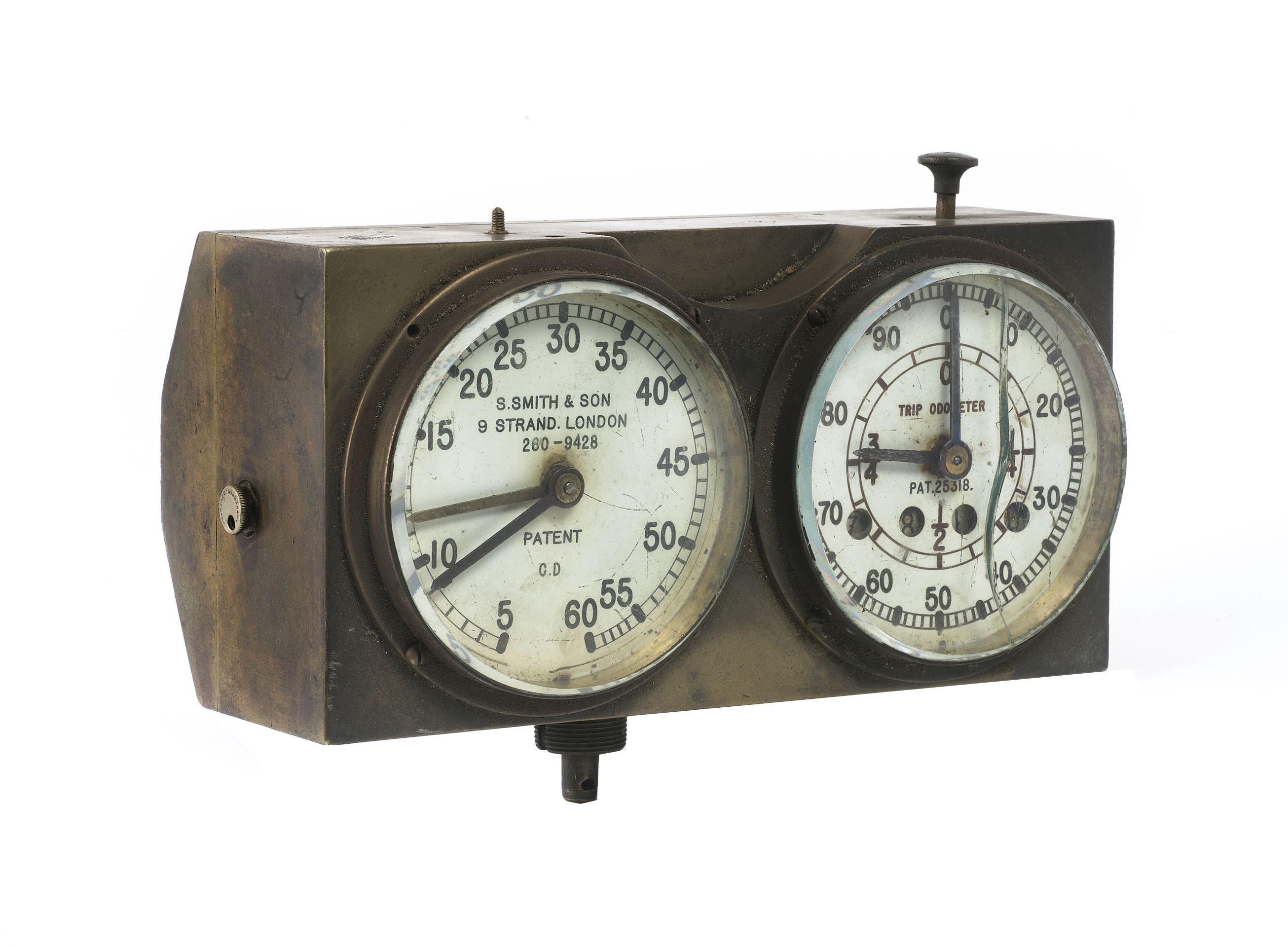 Bonhams Cars : A combination speedometer/trip-odometer by S Smith ...