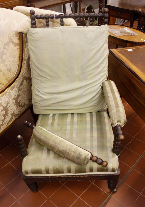 Bonhams : A Regency simulated bobbin chair