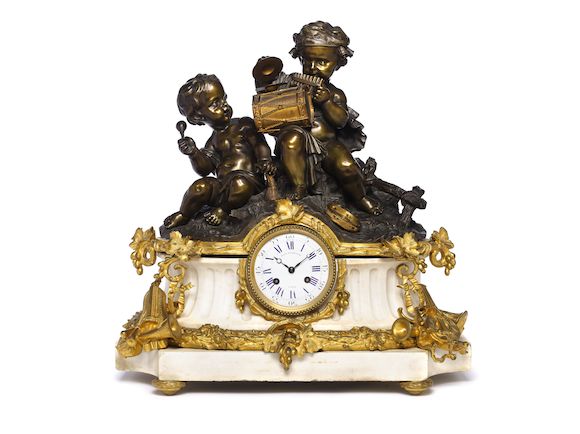 Bonhams : An impressive late 19th century French bronze and marble ...