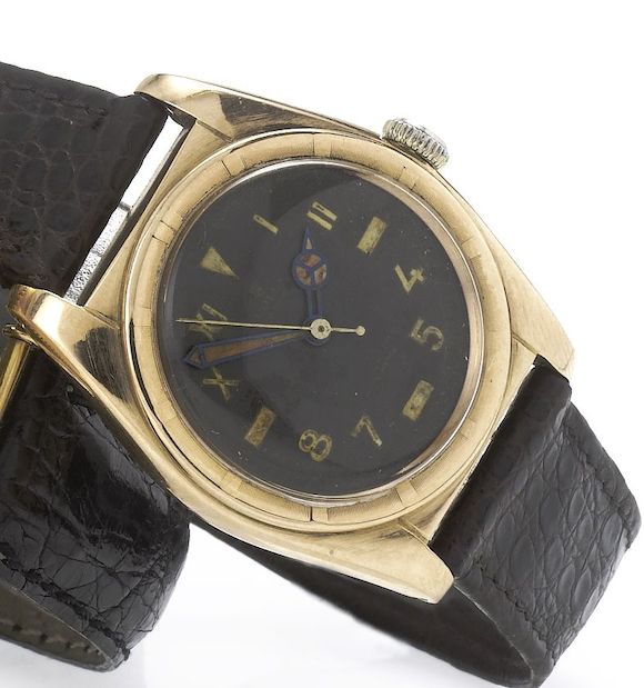 Bonhams : Rolex. A fine 18ct rose gold automatic centre seconds ...