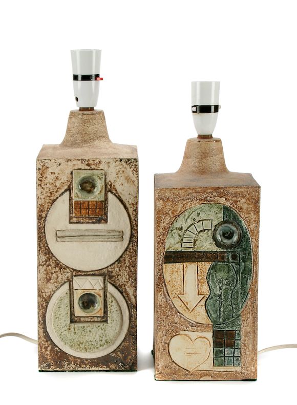 Bonhams : A Troika lamp base, by Louise Jinks