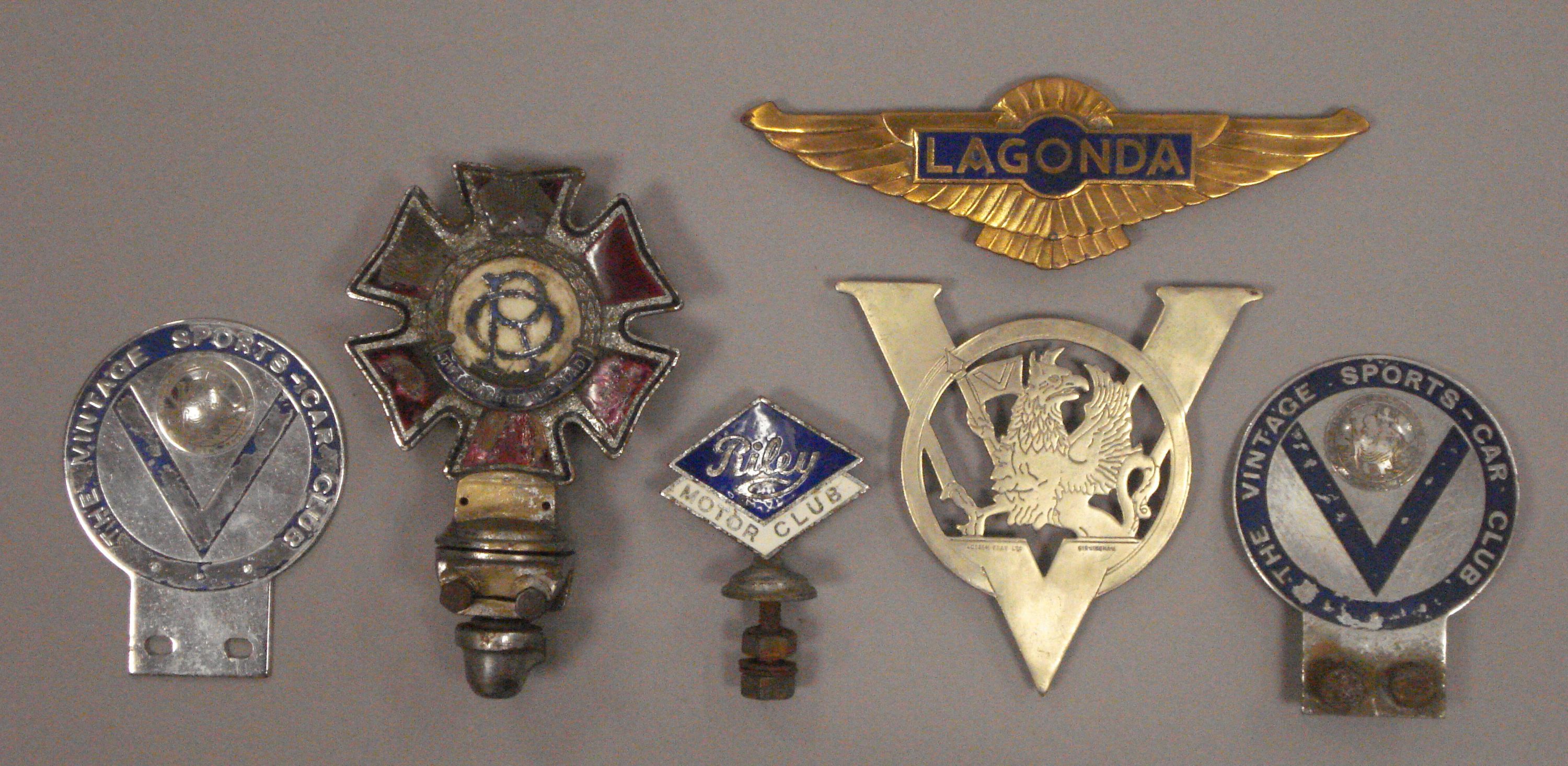 Bonhams Cars : Five assorted enamelled car badges