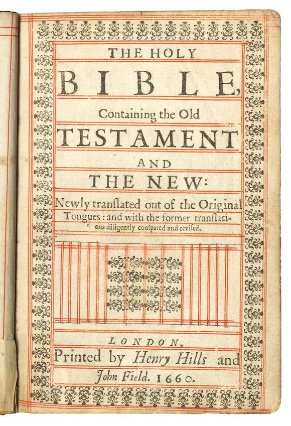 Bonhams : BIBLE, in English, Authorised version The Holy Bible ...