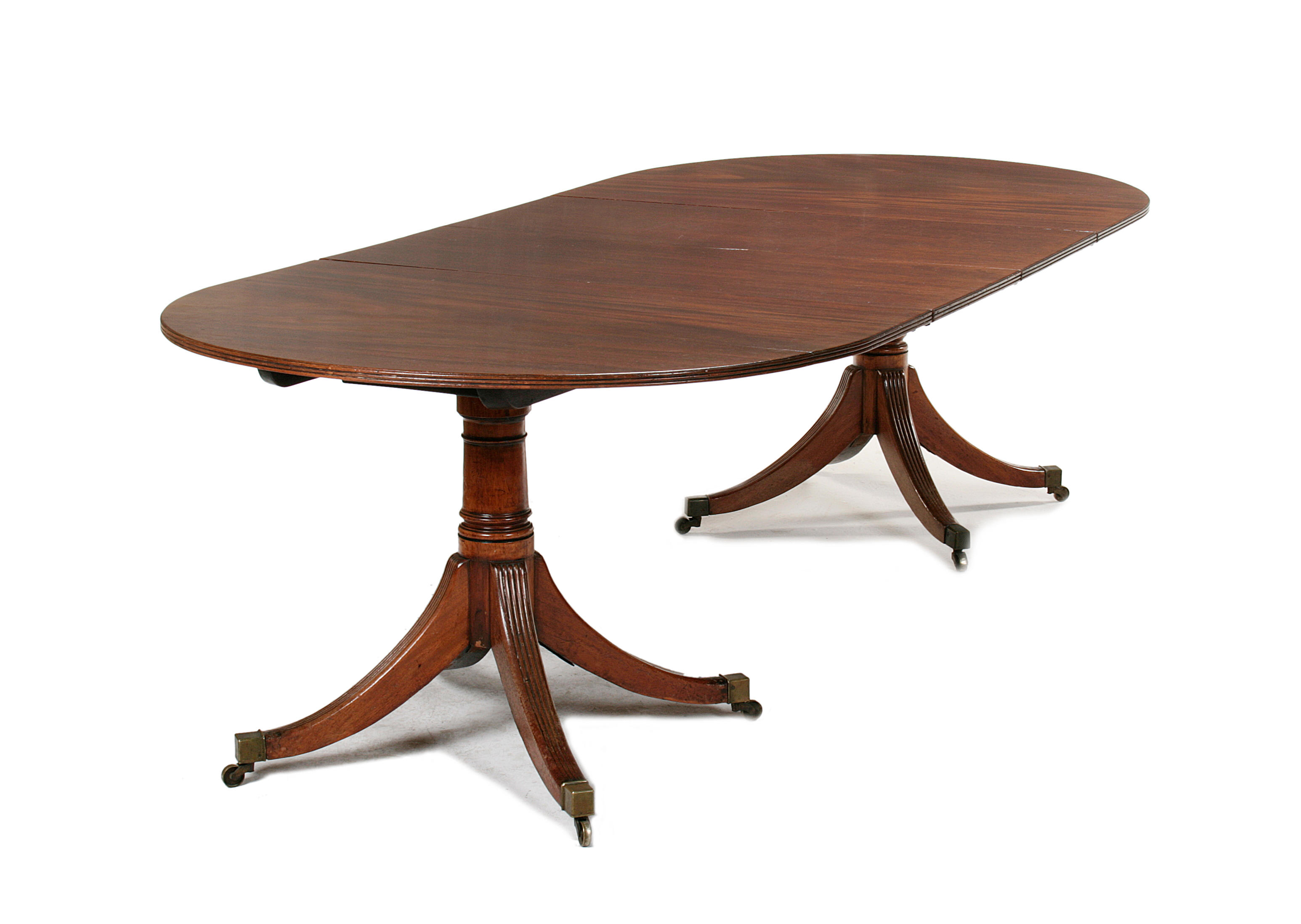 Bonhams A Regency Style Mahogany Twin Pedestal Dining Table