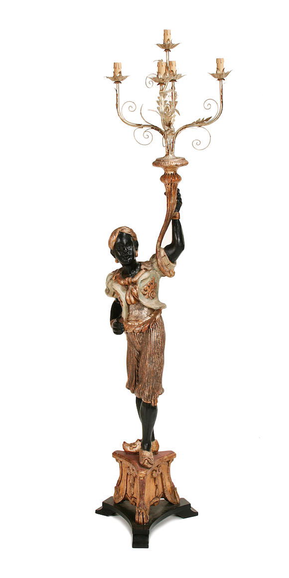 Bonhams A Large 18th Century Style Venetian Carved Wood Polychrome