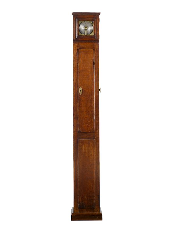 Bonhams : A mid 19th century night watchmans oak timepiece Whitehurst ...