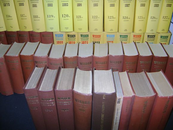 Bonhams : A collection of Wisden cricket almanacks 1897/1996