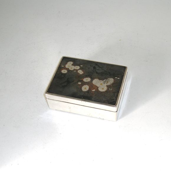 Bonhams : A 20th century Japanese metalware box, stamped to underside ...
