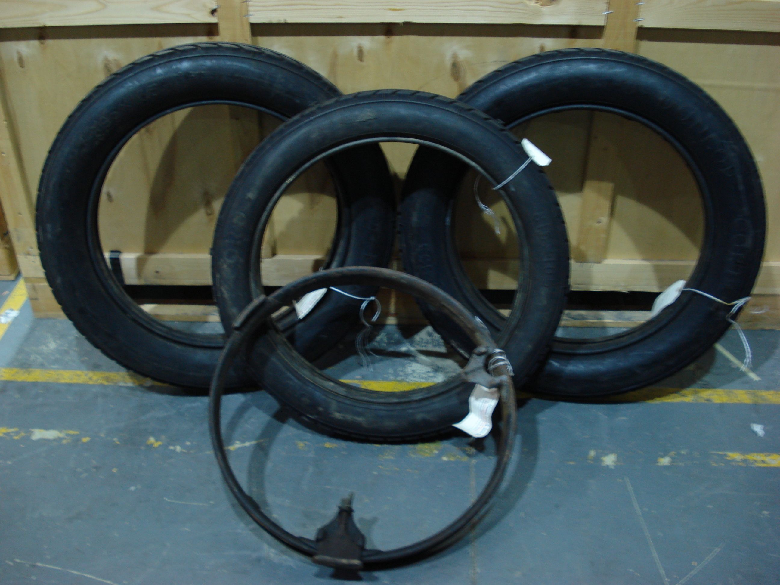 Bonhams Cars : An 815 x 105 Stepney wheel,