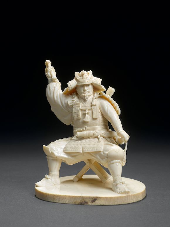 Bonhams : An ivory figure of a Samurai warrior By the Maruki Company ...