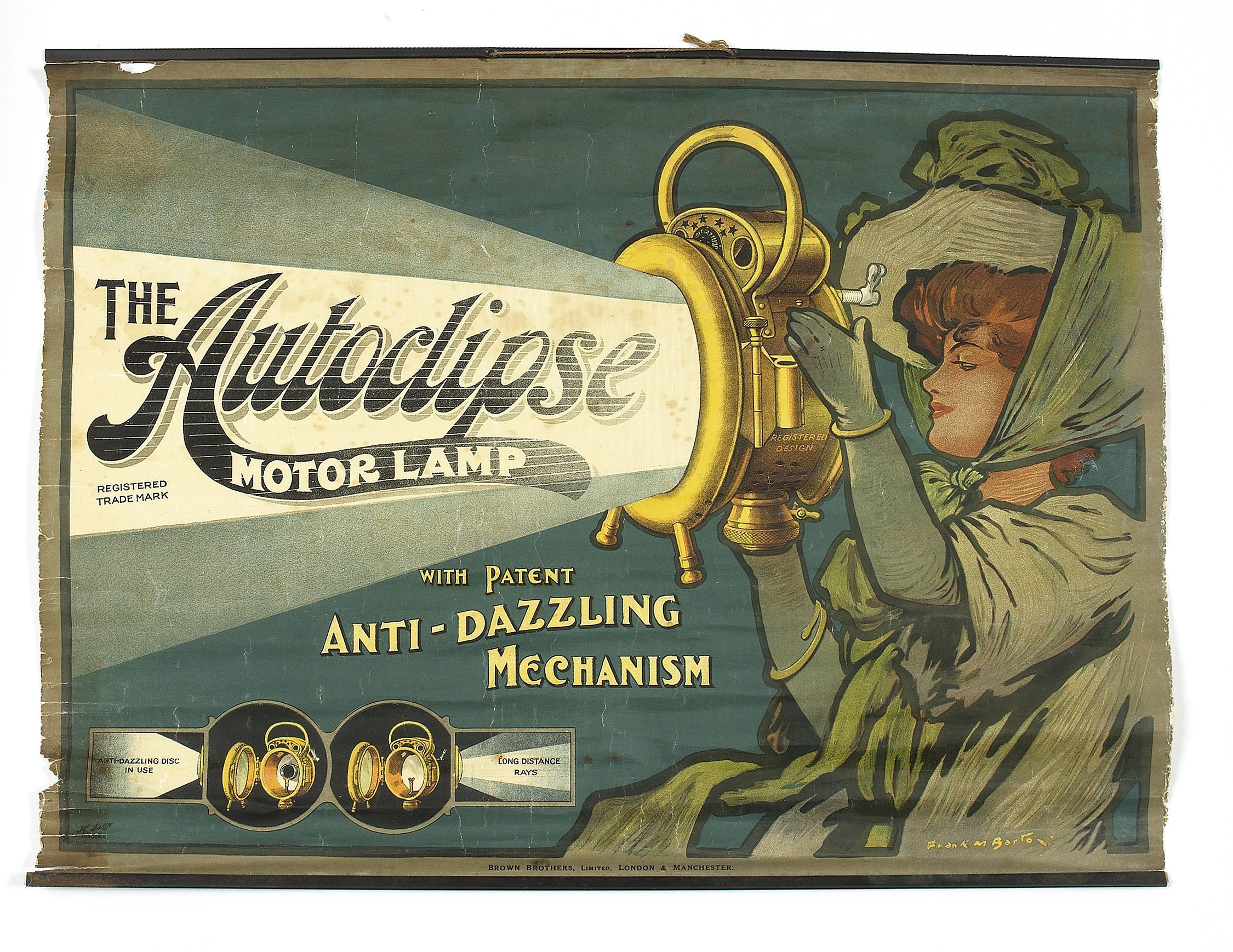 Bonhams Cars : A rare Autoclipse Motor Lamp poster for Brown Brothers ...