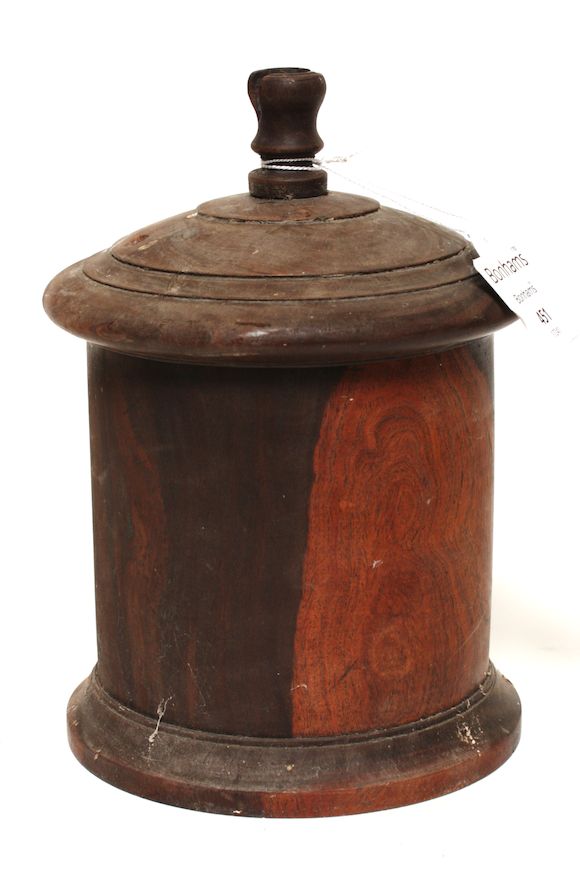 Bonhams : A treen string holder