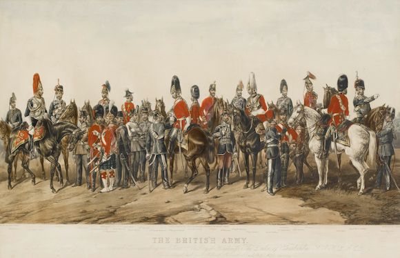Bonhams : Orlando Norie (British, 1832-1901) 'The British Army', a pair ...