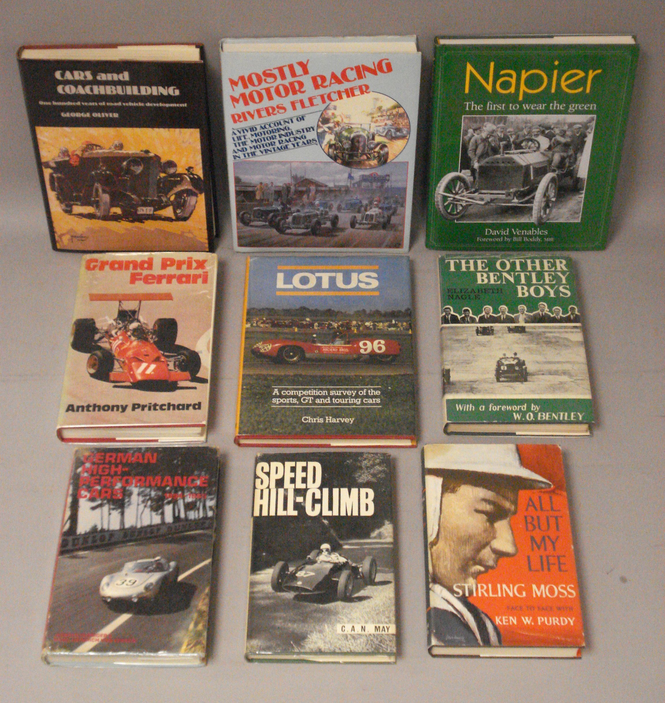 Bonhams Cars : A selection of nine motor racing books,