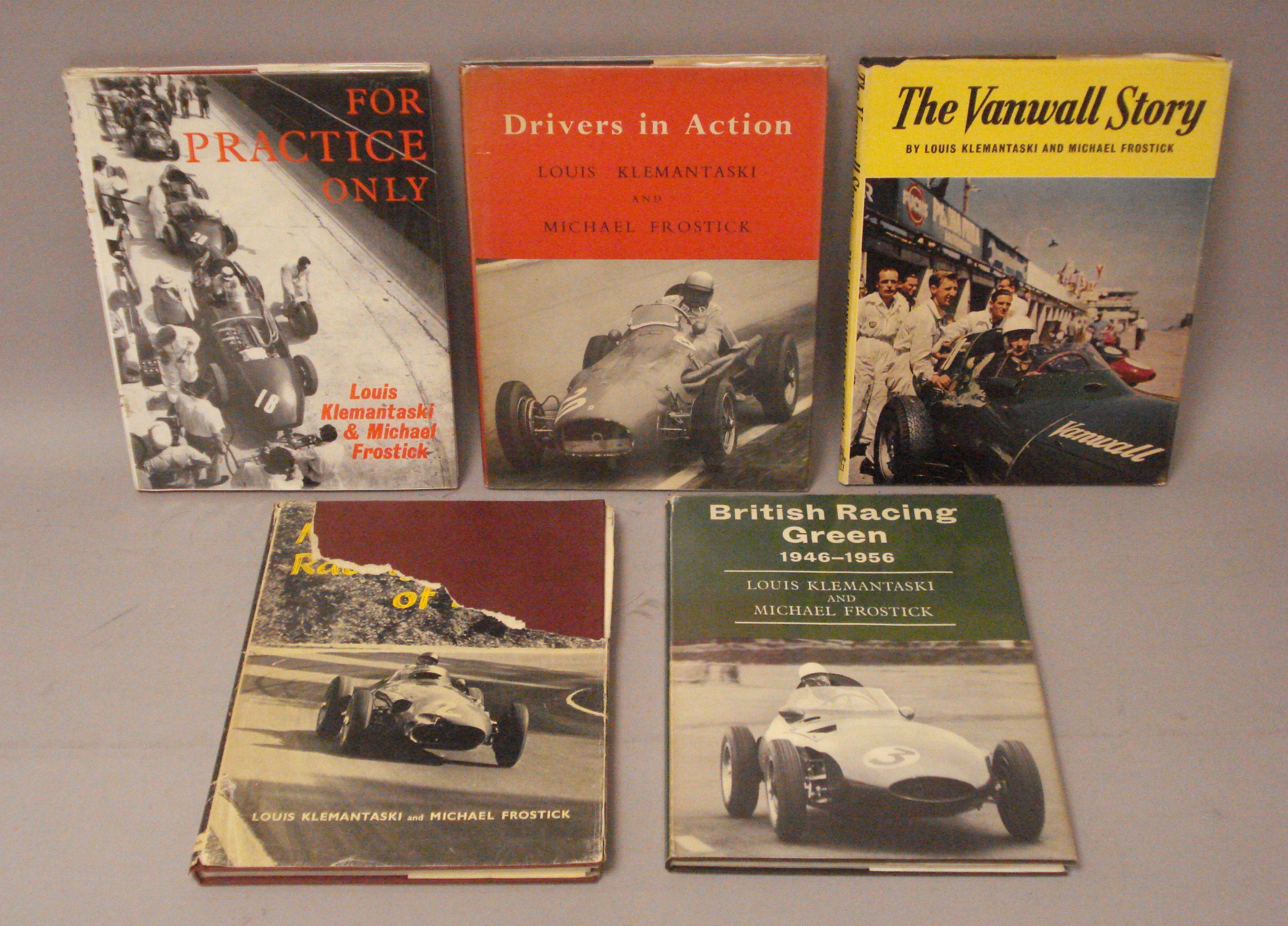 Bonhams Cars : Five motor racing books by Klemantaski and Frostick,