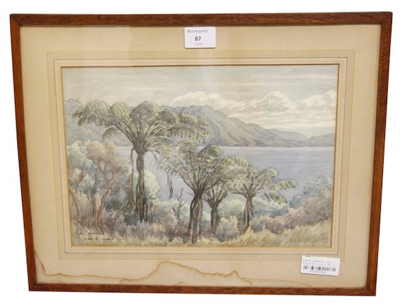 Bonhams : A watercolour scene of Aden, signed HYR, together with ...