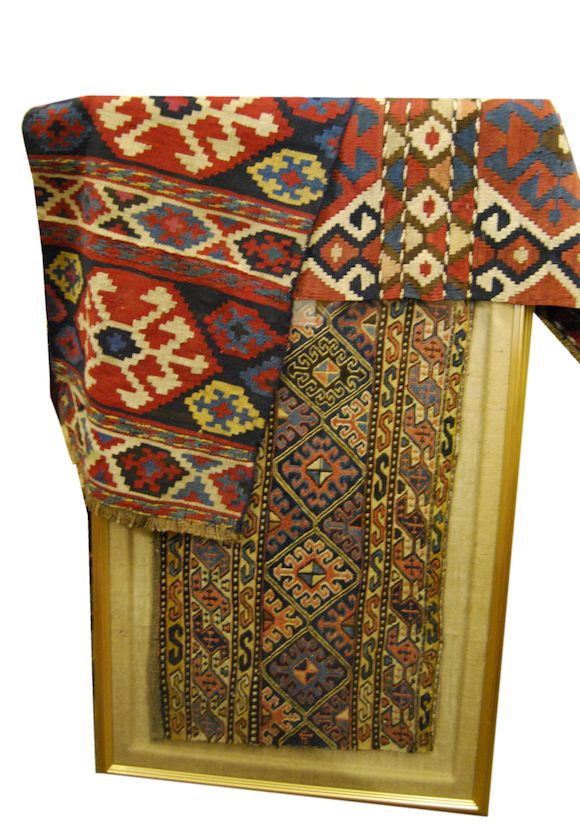Bonhams : Two small Kelim rugs