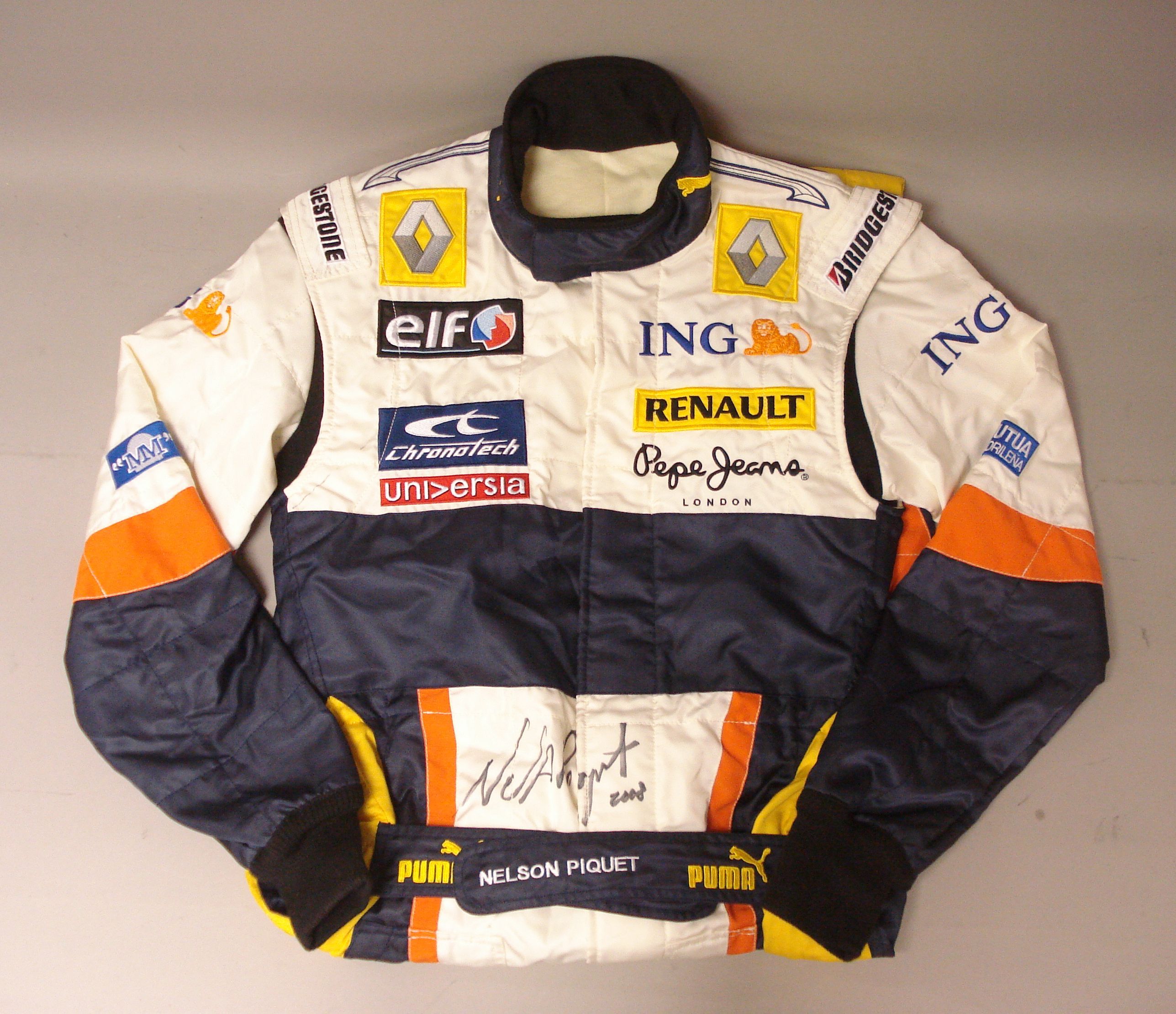 Bonhams Cars : A signed pair of Nelson Piquet Jr Renault Formula 1 Team ...