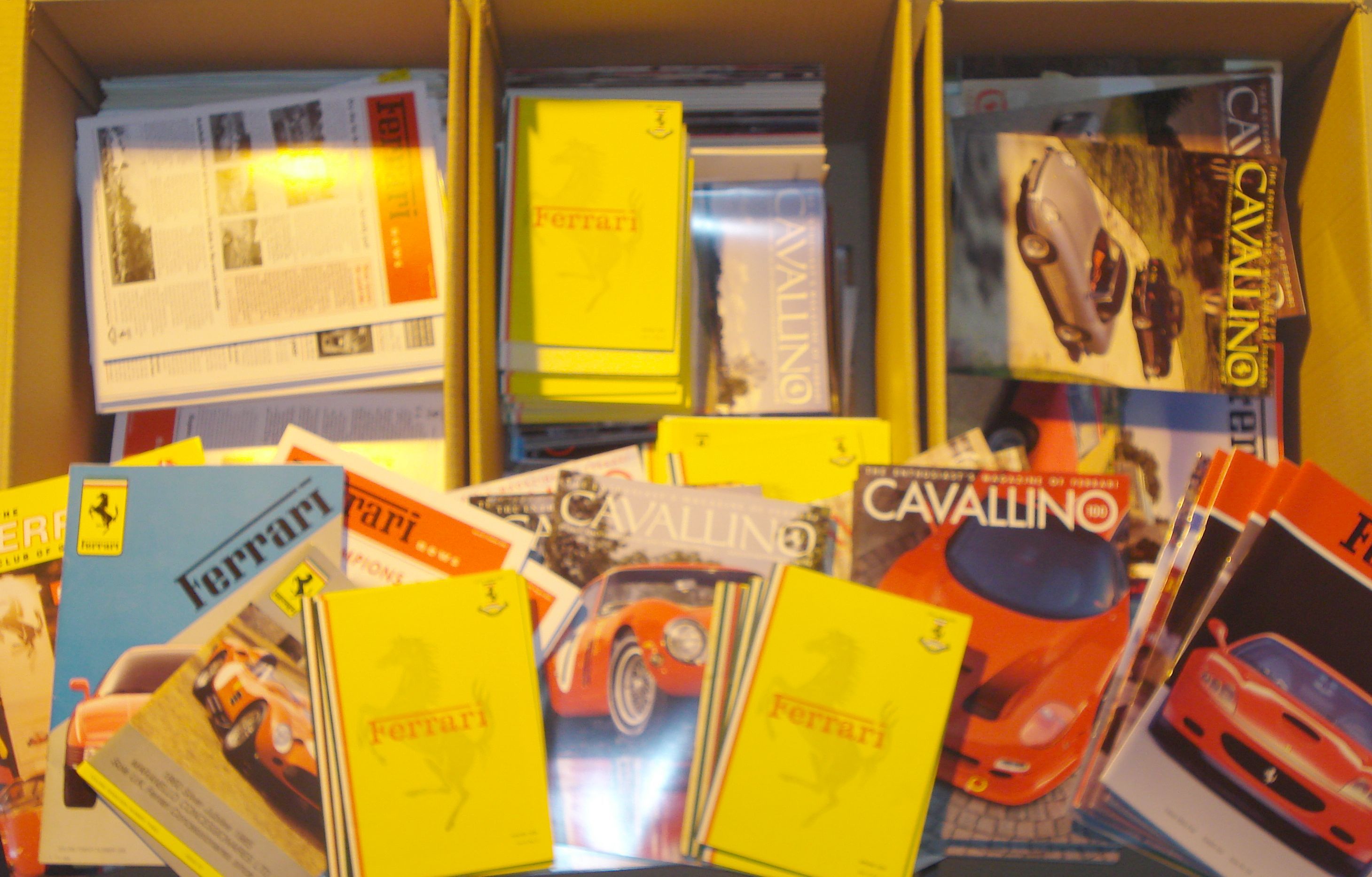 Bonhams Cars : A lot of Ferrari related magazines,