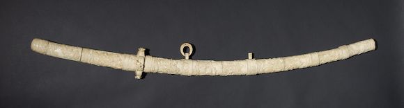 Bonhams : An ivory or bone mounted tachi with hirazukuri configuration ...