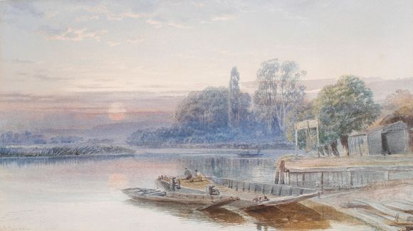 Bonhams : Samuel Phillips Jackson (British, 1830-1904) Sunrise on the ...