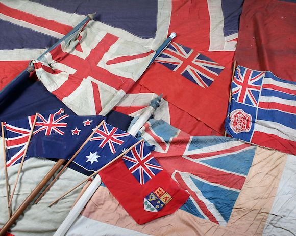 Bonhams : A collection of early to mid 20th Century flags