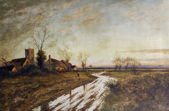 Bonhams : Joel Owen (British, 19th/20th Century) Country landscapes ...