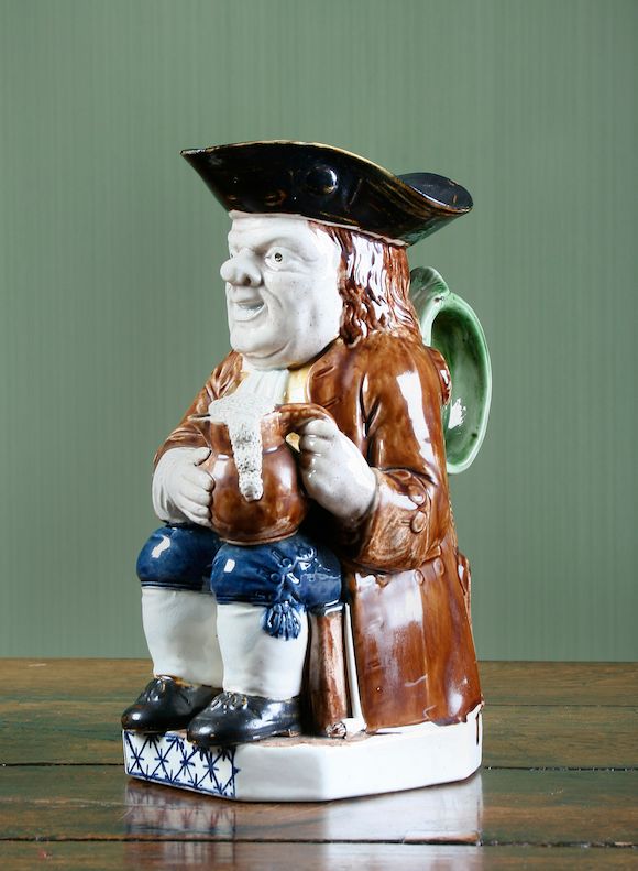 Bonhams : A Wood type Staffordshire Toby jug, circa 1790