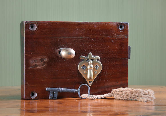 Bonhams An 18th Century Brass Mounted Mahogany Door Lock