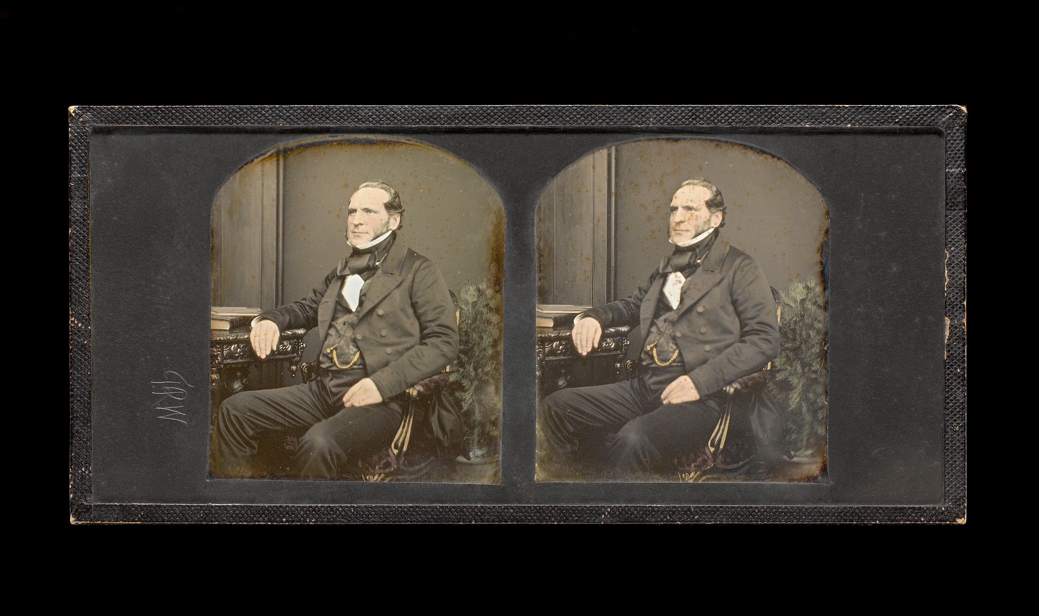 Bonhams : Thomas R. Williams (British, 1825-1871) Seated Gentleman, 1850s