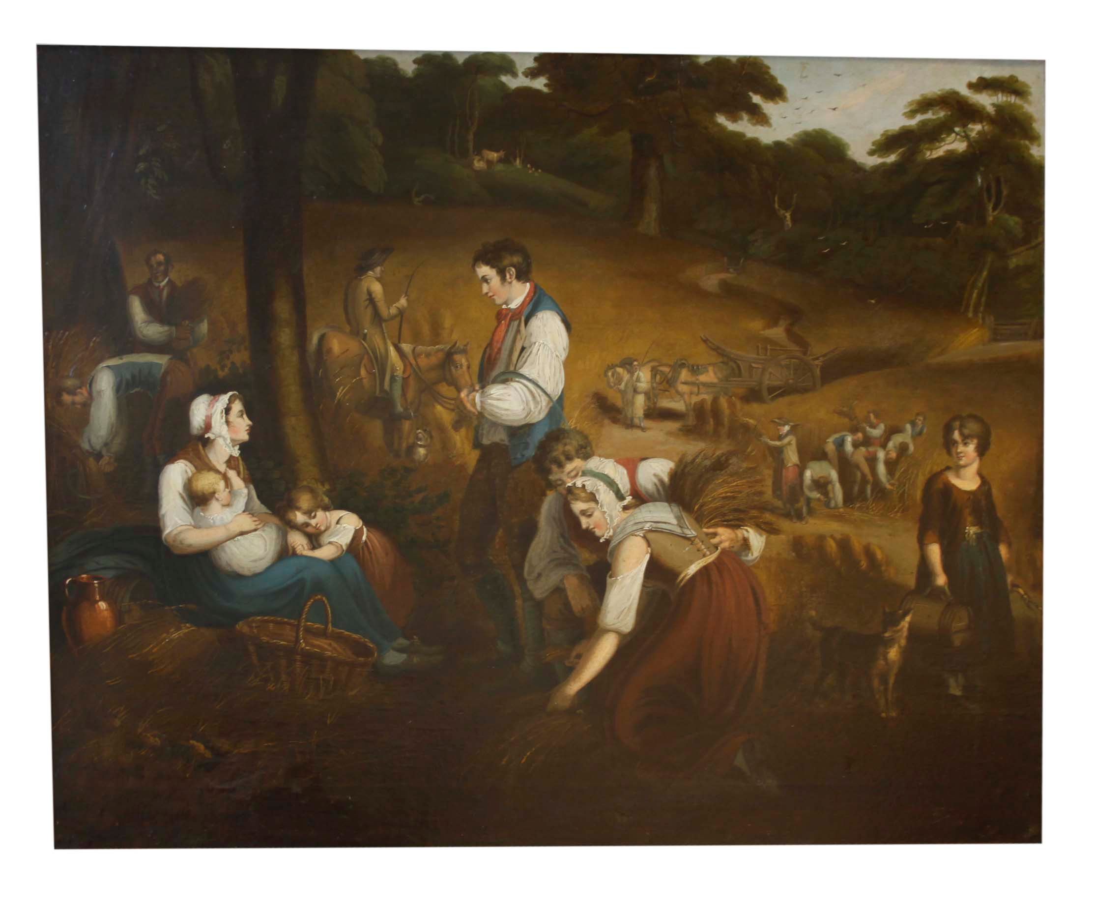 Bonhams : British School, 19th century Haymaking