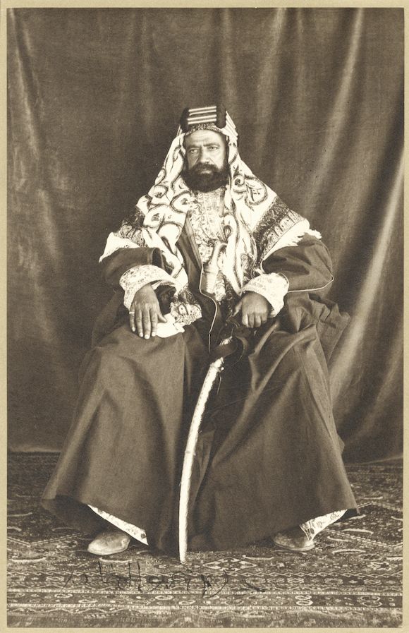 Bonhams : BAHRAIN Full-length photographic portrait of Haman bin ibn al ...