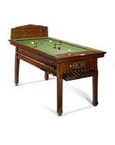 Bonhams : A late 19th/early 20th century oak bar billiards table