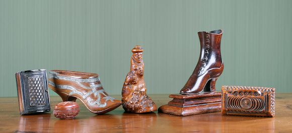 Bonhams : A small group of 19th Century treen items