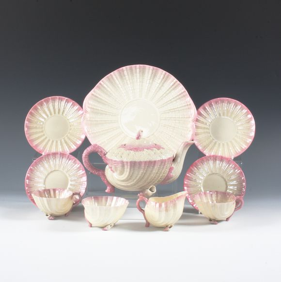 Bonhams : A Belleek Neptune tea service Circa 1891-1926.