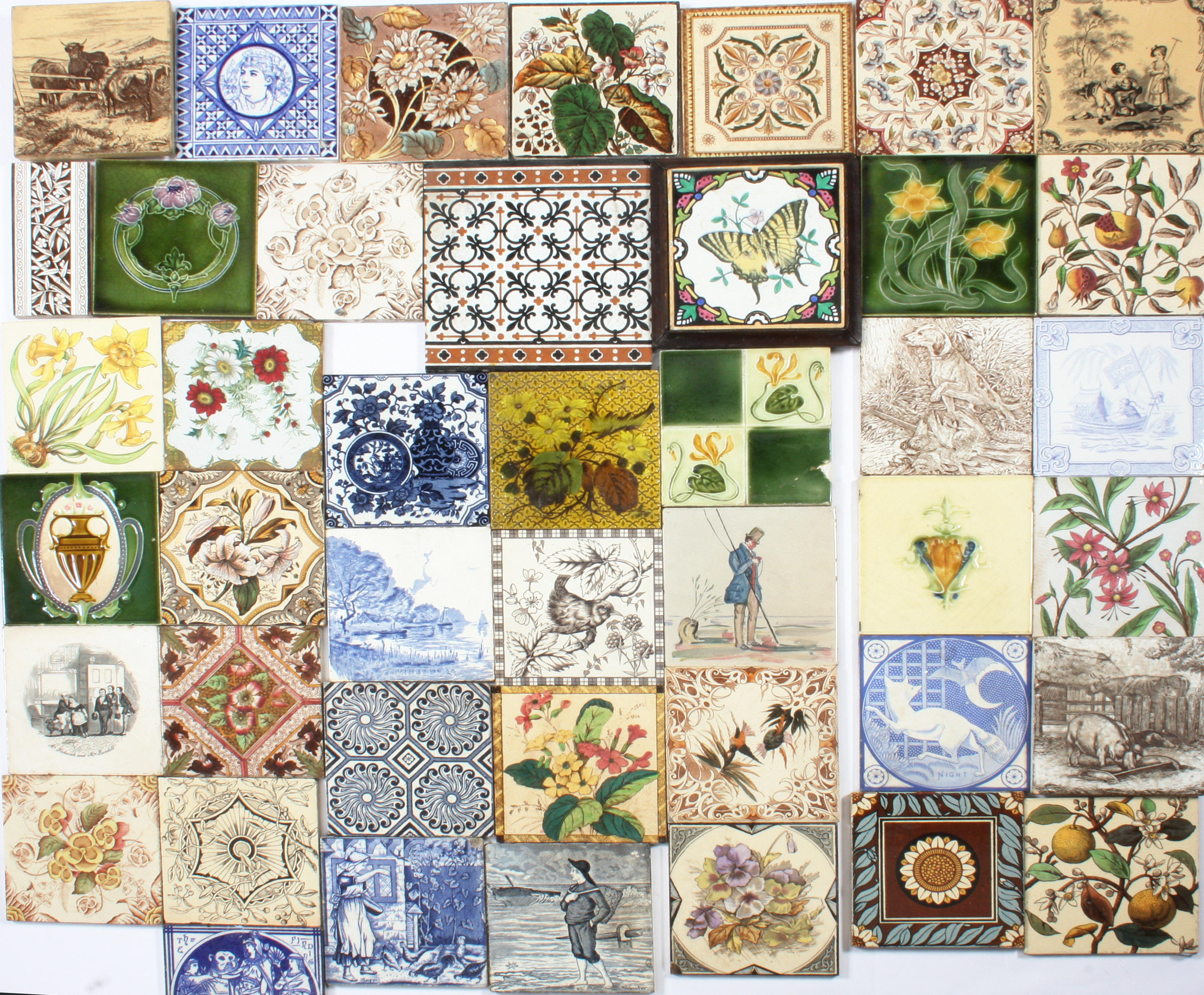 Bonhams A Collection Of Tiles Late 19th Century And Early 20th Century