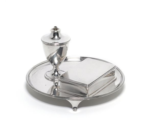 Bonhams : A silver smokers compendium, by H. H. Plante, London 1932 ...