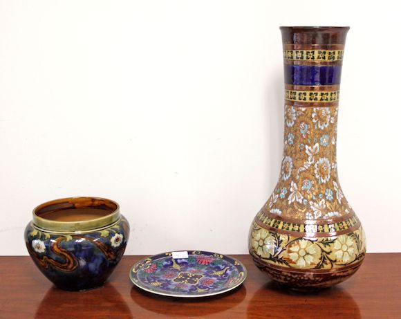 Bonhams : A Doulton Slaters patent hall vase,