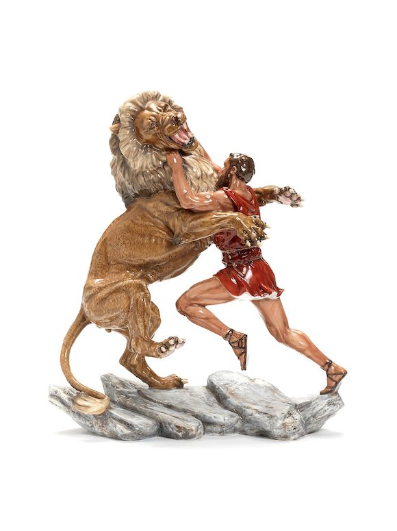 Bonhams : Doulton Burslem 'Hercules' a unique colour trial Prestige ...