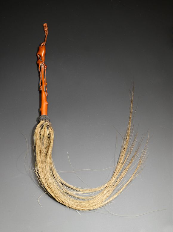 Bonhams : A boxwood fly-whisk Late Qing Dynasty