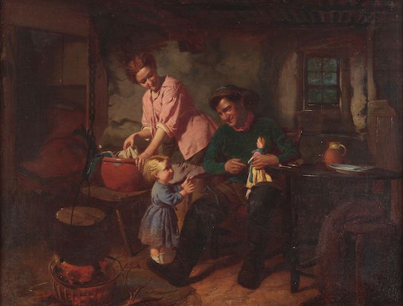 Bonhams : John Faed, RSA (British, 1819-1902) The new doll