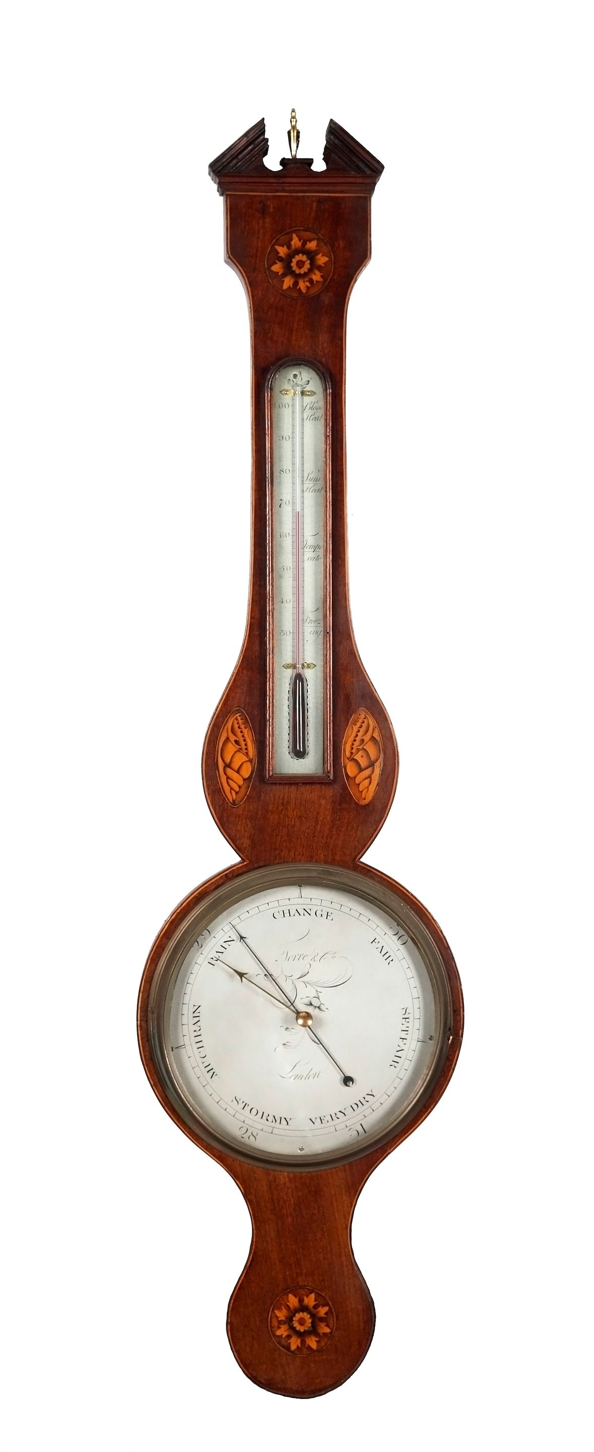 Bonhams : An early 19th Century mahogany wheel barometer