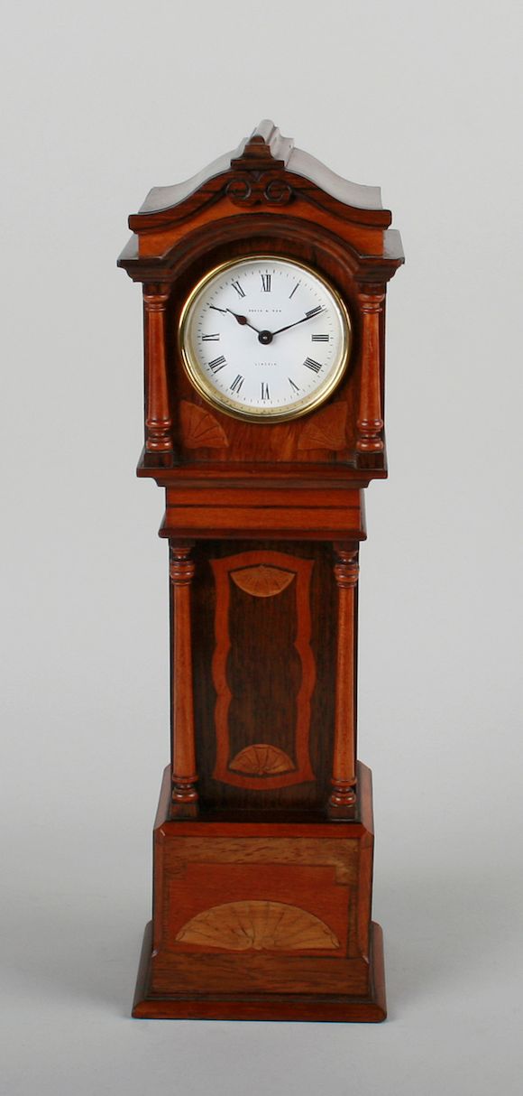 Bonhams : A miniature longcase clock Usher & Son Lincoln